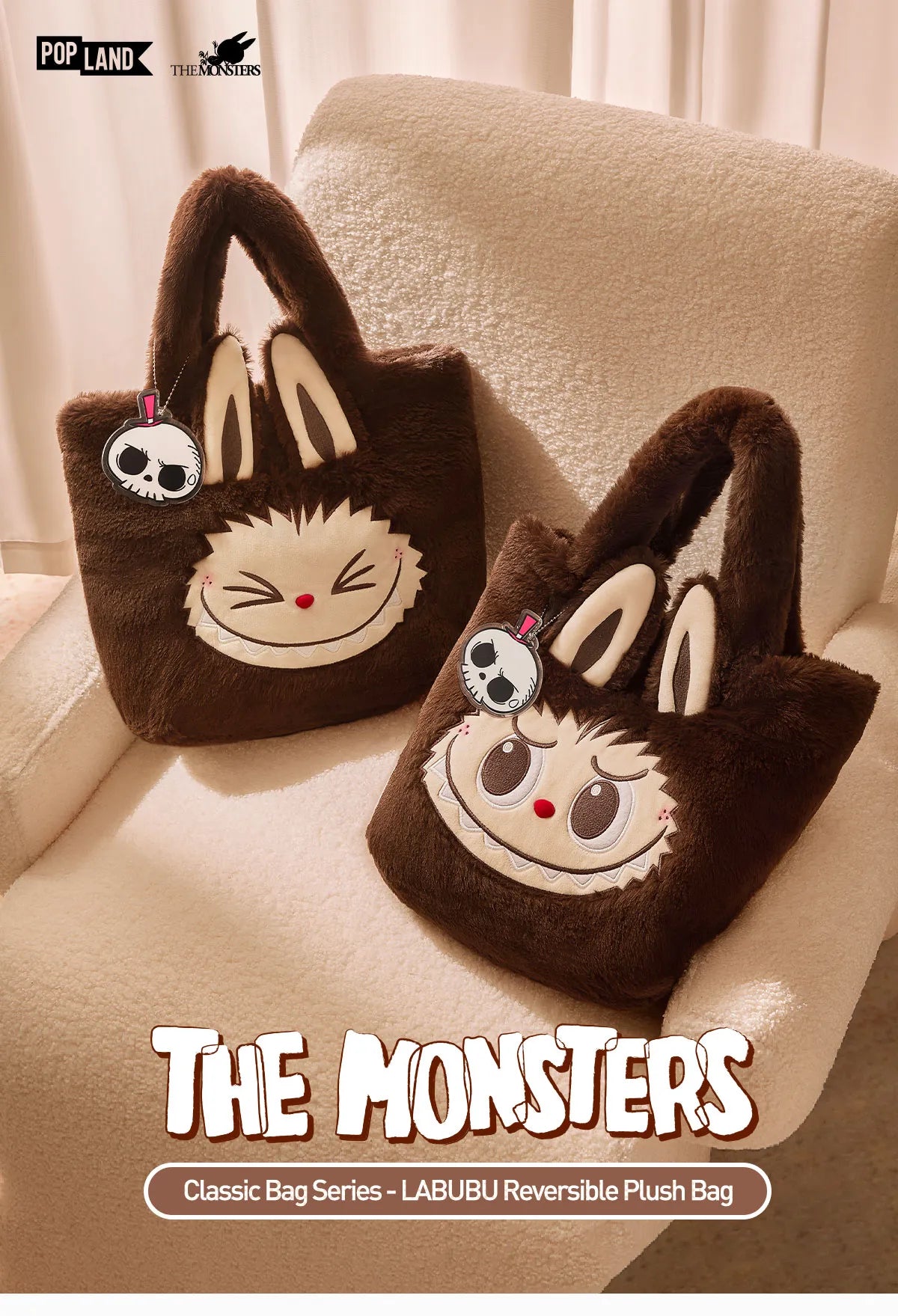 Classic Bag Series- LABUBU Reversible Plush Bag – MakotoJapanMarket