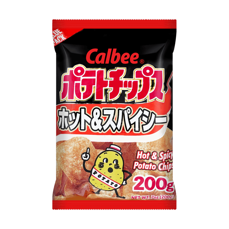 Calbee Hot and Spicy Flavored Potato Chips – MakotoJapanMarket