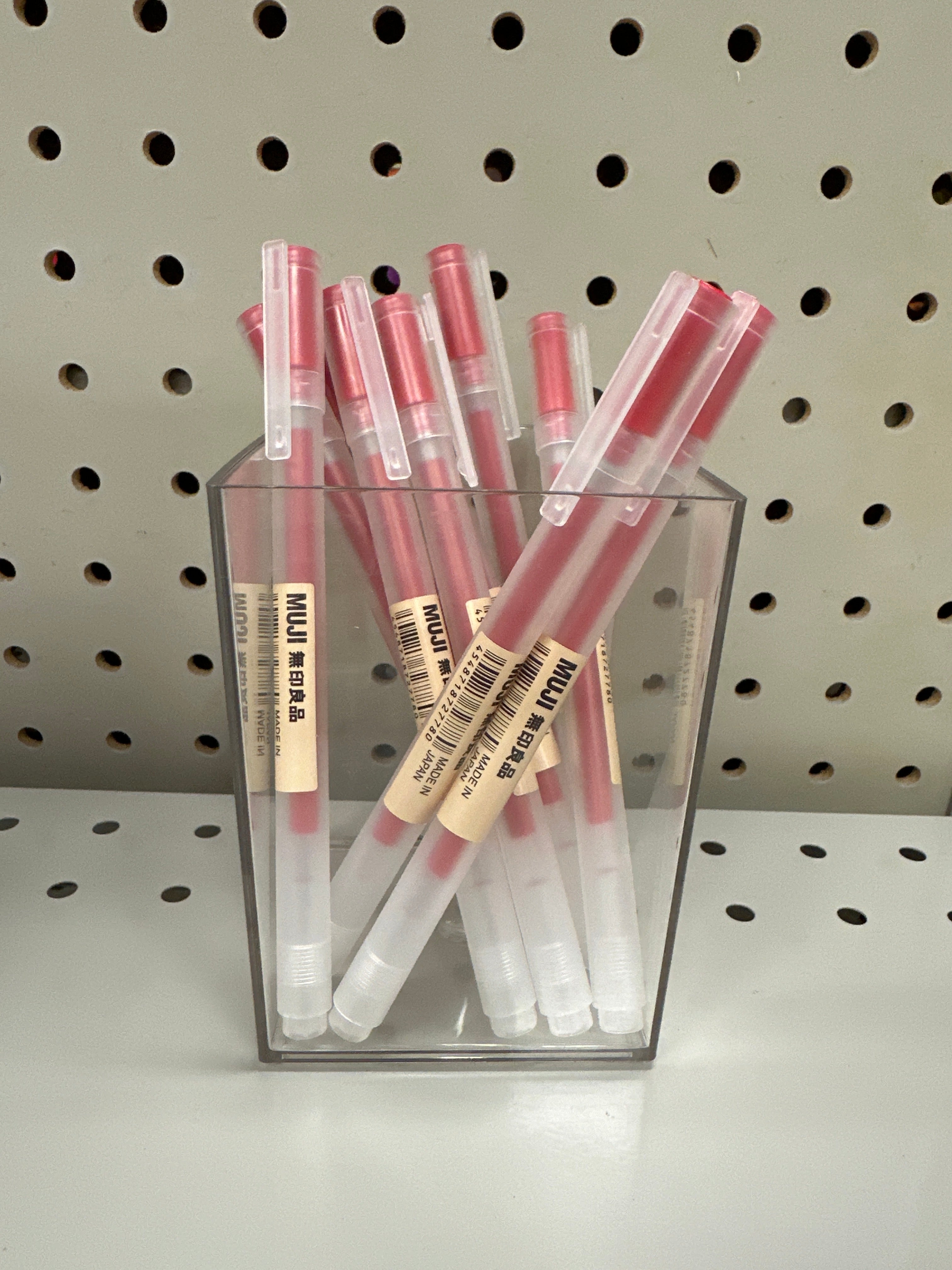 Muji Red Ink Pen 0.5mm – MakotoJapanMarket