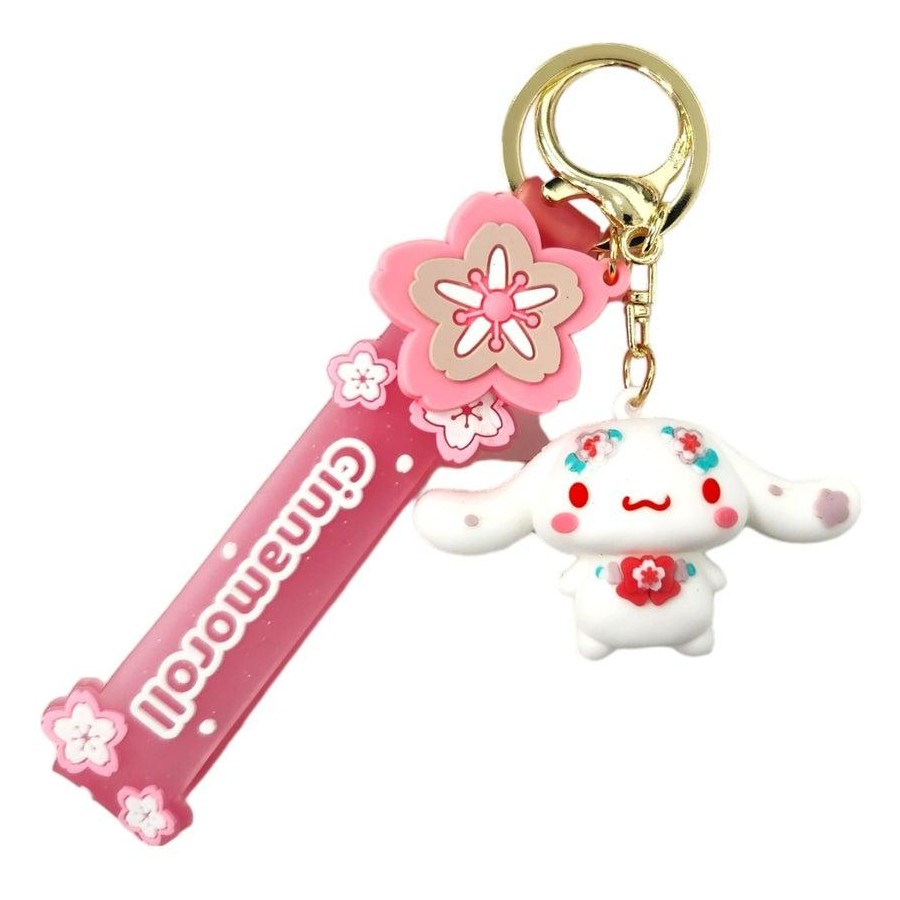Cinnamoroll key chain with cherry blossoms – MakotoJapanMarket